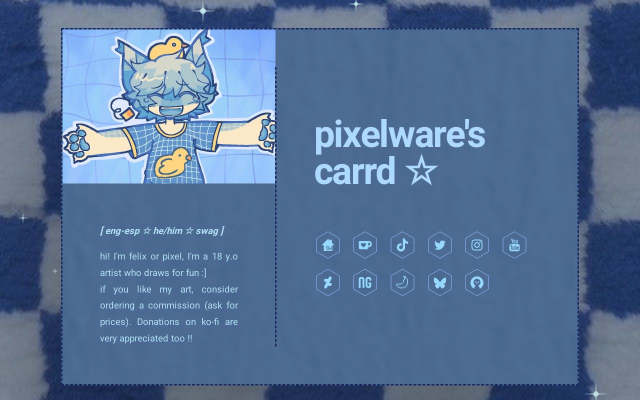 pixelware's carrd